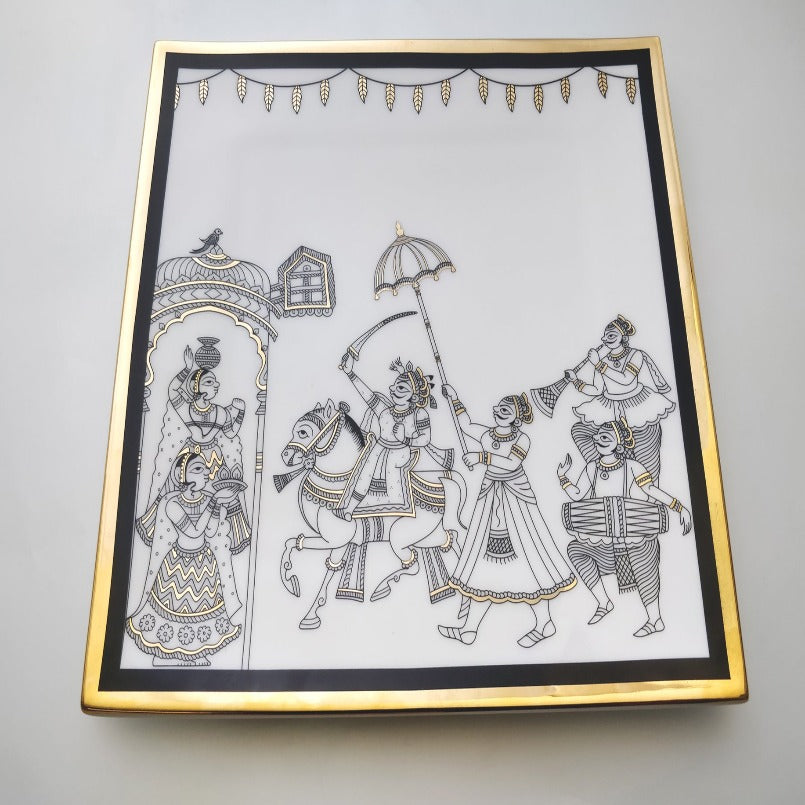 BYAH - Square Platter Small By Kaunteya now available at Trendroots